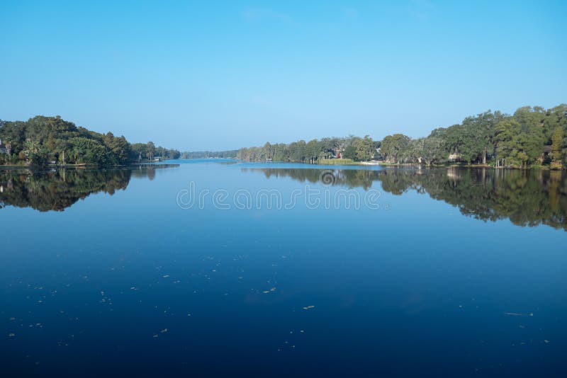 Perfect Mirror Reflection Formed by a River Stock Photo - Image of ...