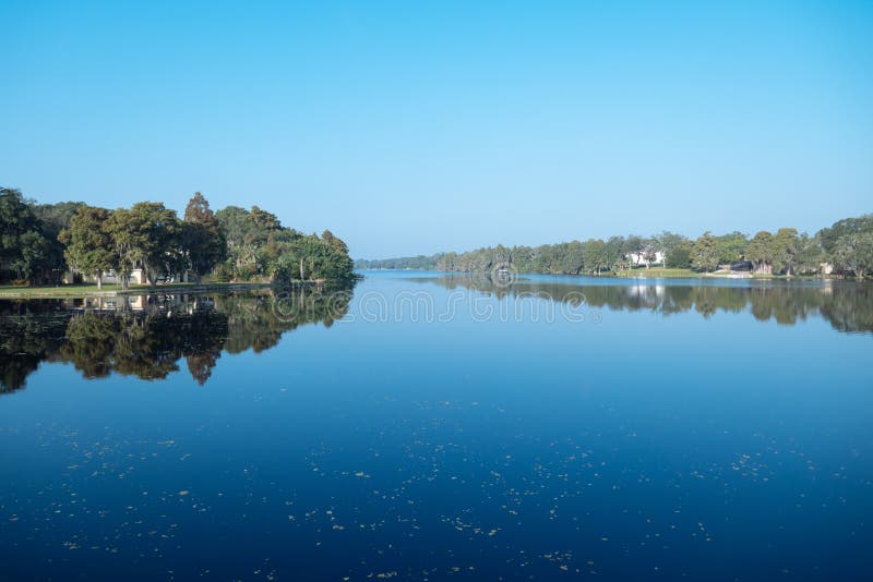 Perfect Mirror Reflection Formed by a River Stock Photo - Image of ...