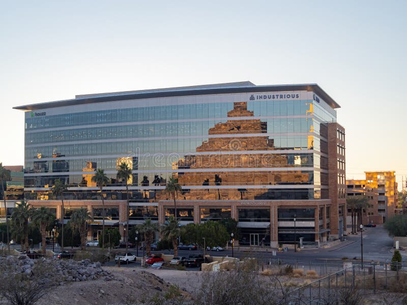 Beautiful Reflection on a Modern Glass Building Editorial Image - Image ...