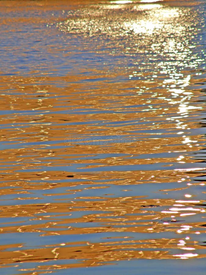 Reflection of the Sun`s Rays on the Water. Stock Image - Image of rays ...