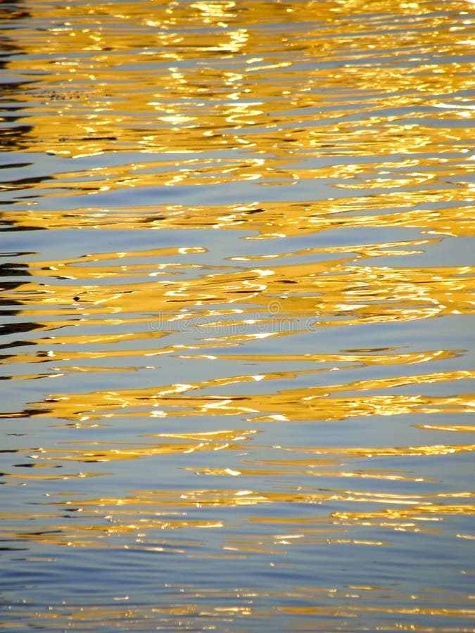 Reflection of the Sun`s Rays on the Water. Stock Photo - Image of ...