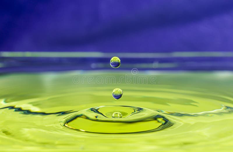 Beautiful Reflection of Water Droplets Stock Photo - Image of liquid ...
