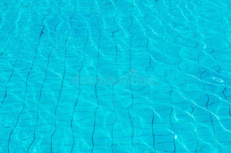 Beautiful Refreshing Clear Blue Water in the Outdoor Pool Stock Photo ...
