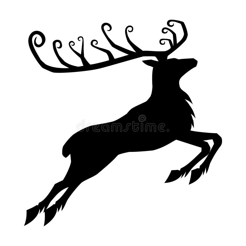 Reindeer Sign stock vector. Illustration of cartoon, animal - 13191004