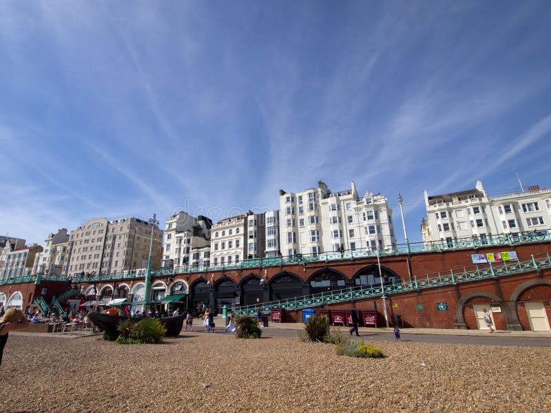 Beautiful and Relaxed Summer at Brighton Beach Editorial Stock Image ...