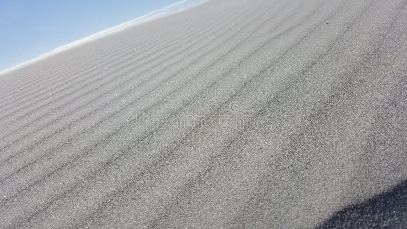 Beautiful Repeating Patterns and Lines of White Sand Stock Photo ...