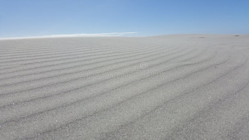 Beautiful Repeating Patterns and Lines of White Sand Stock Image ...