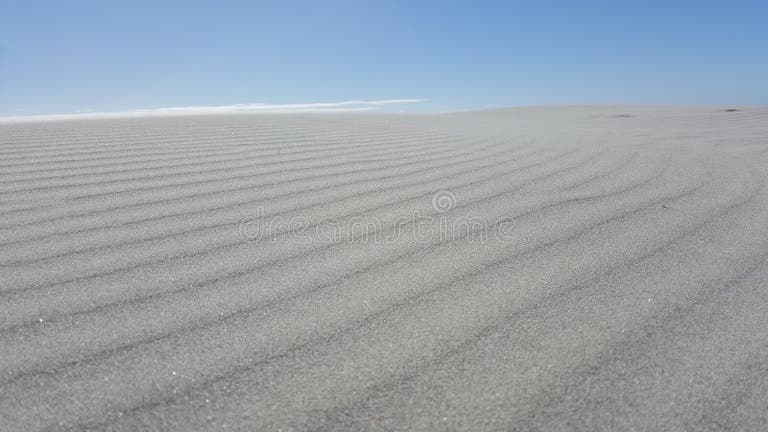 Beautiful Repeating Patterns and Lines of White Sand Stock Image ...