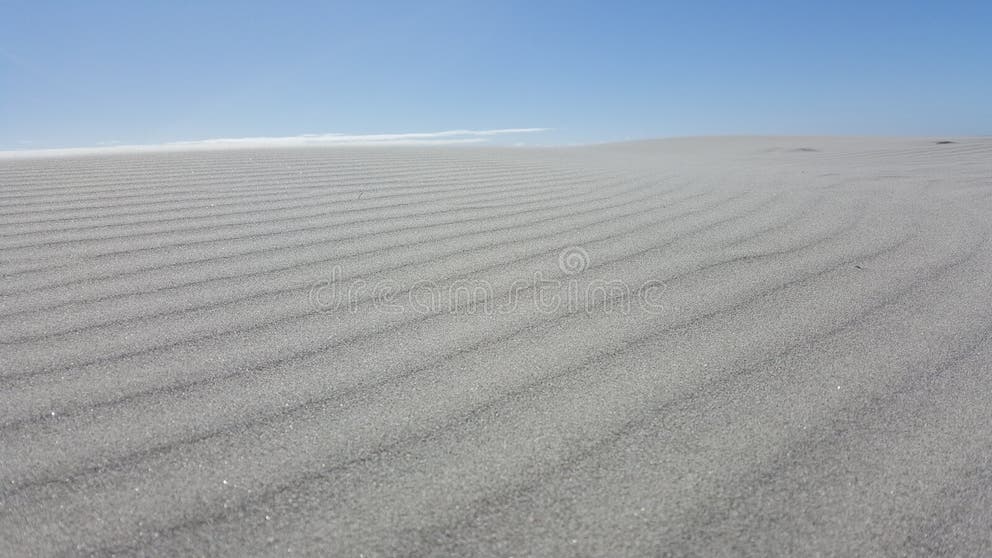 Beautiful Repeating Patterns and Lines of White Sand Stock Image ...
