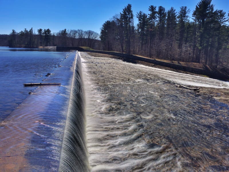 Beautiful reservoir dam stock photo. Image of landscape - 70711230