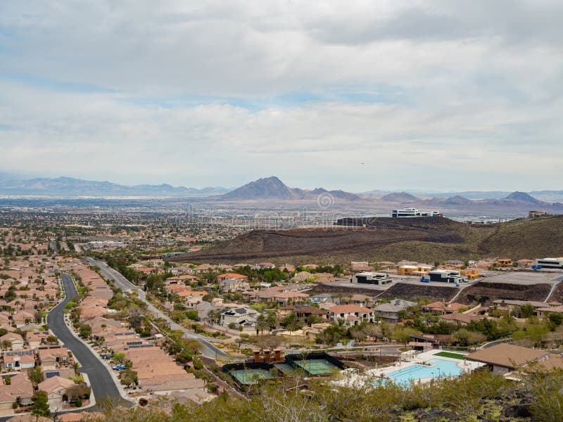 Beautiful Residence Area of MacDonald Ranch Stock Image - Image of ...