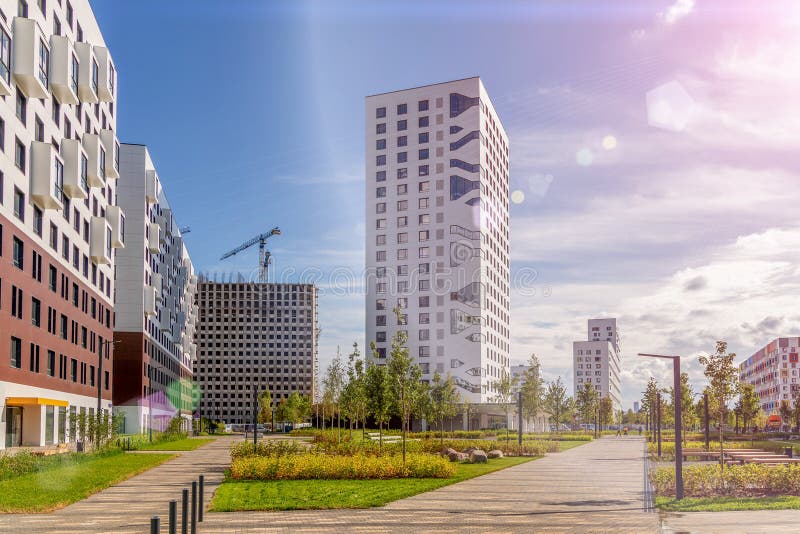 Beautiful Residential High-rise Building with Author`s Design in the ...