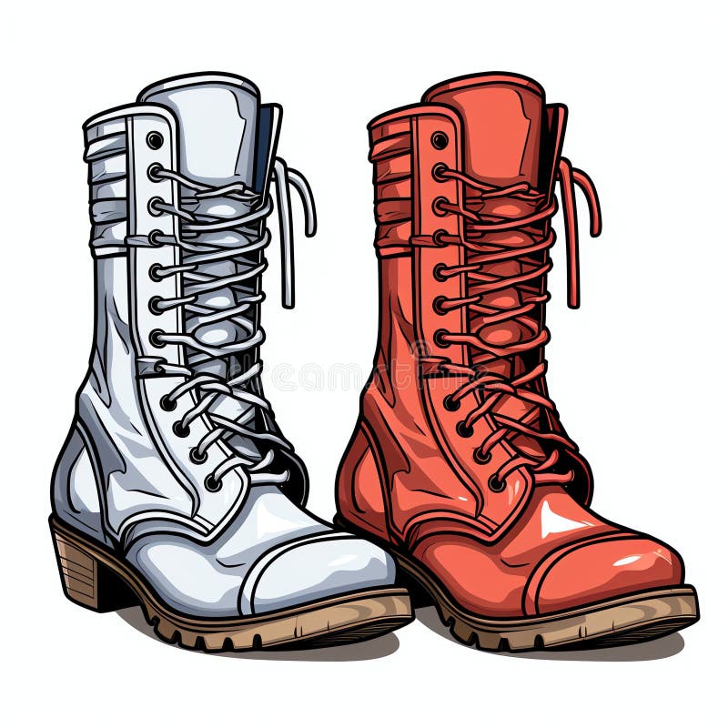 Beautiful Retro Go-go Boots Clipart Illustration Stock Illustration ...
