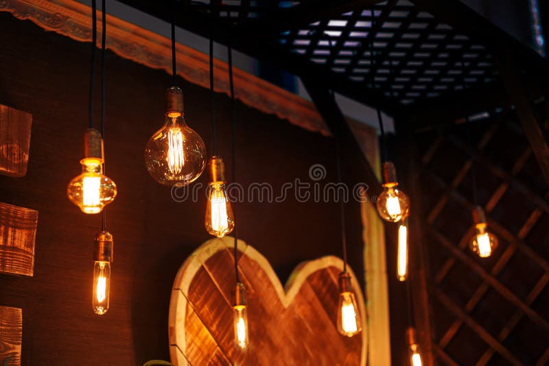 Beautiful Retro Installation Luxury Interior Lighting Lamp Decor Stock ...