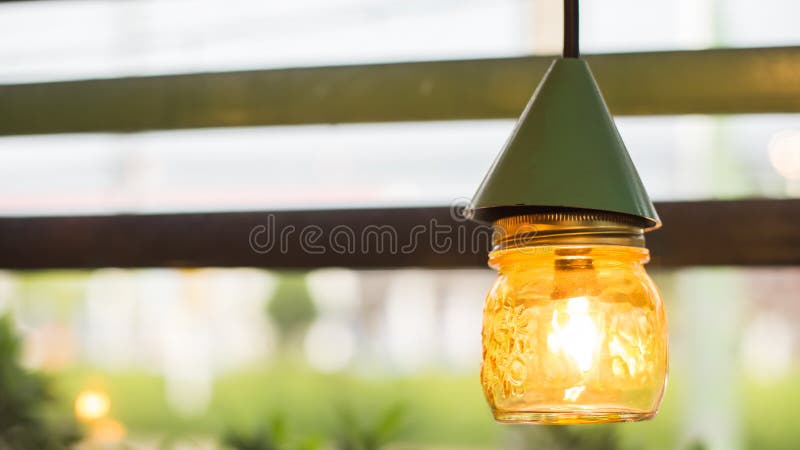 Beautiful Retro Light Bulb Decor, Vintage Effect Stock Photo - Image of ...