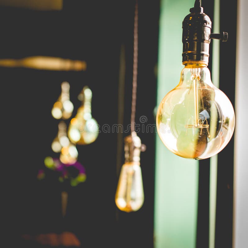 Beautiful Retro Luxury Interior Lighting Lamp Decor Stock Image - Image ...