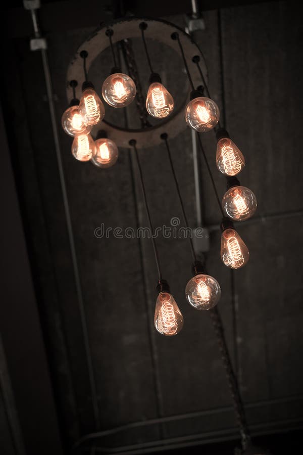 Beautiful Retro Luxury Interior Lighting Lamp Decor Stock Photo - Image ...