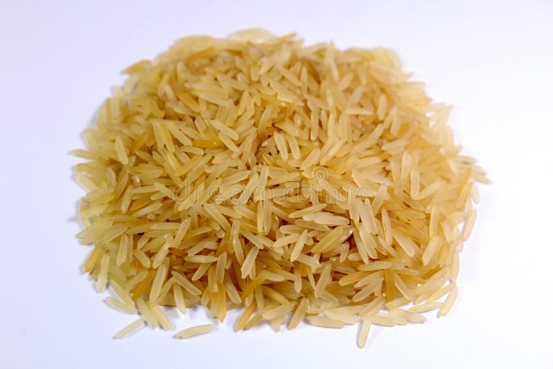 Rice Isolated on White Background Stock Image - Image of beans, white ...