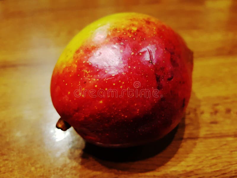 Beautiful, Ripe and Delicious Mango on the Table Stock Image - Image of ...
