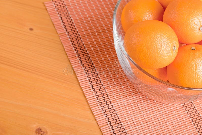 Beautiful Ripe Oranges on a Yellow Table Stock Photo - Image of juicy ...