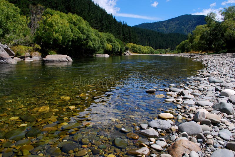 Beautiful river stock photo. Image of natural, clouds - 9951218