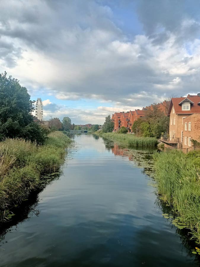 Beautiful River, River Bank, Landscape for Painting Stock Photo - Image ...