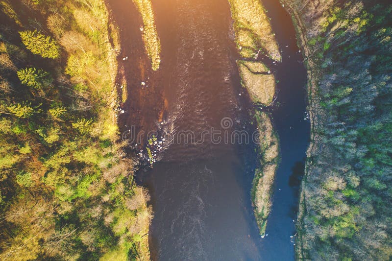 River aerial top view stock image. Image of river, water - 152402899