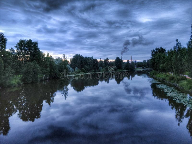 Beautiful river landscape stock photo. Image of summer - 95731168