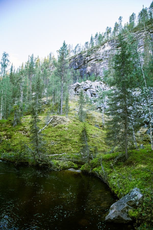 A Beautiful River Landscape in Finland Stock Photo - Image of scenery ...