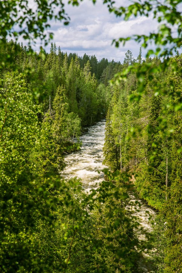 A Beautiful River Landscape in Finland Stock Photo - Image of scenery ...