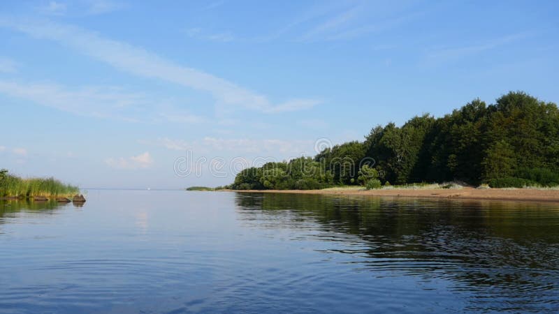 Beautiful River Landscape First Person View Stock Footage - Video of ...