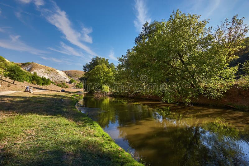 Beautiful River, a Lot of Greenery and Trees Stock Image - Image of ...