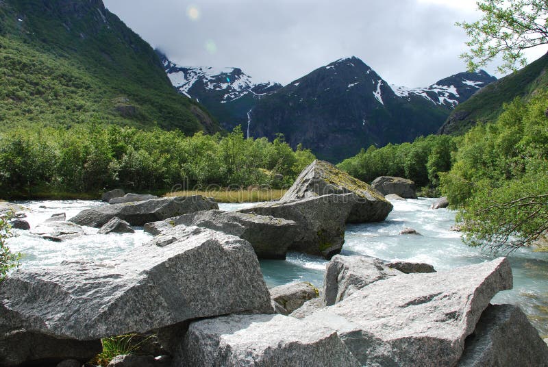 Beautiful river in Norway stock image. Image of cool - 26632483