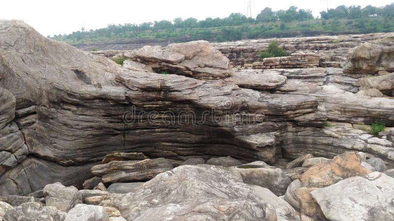 Beautiful river rock stock photo. Image of rock, natural - 124079410