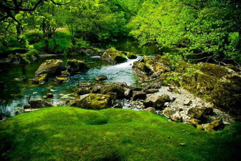 Beautiful River Scene stock image. Image of natural, light - 6295243