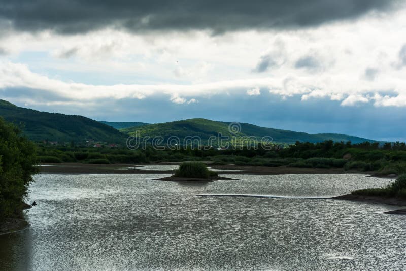 Beautiful River Somesul Mare in Spring Season Stock Image - Image of ...