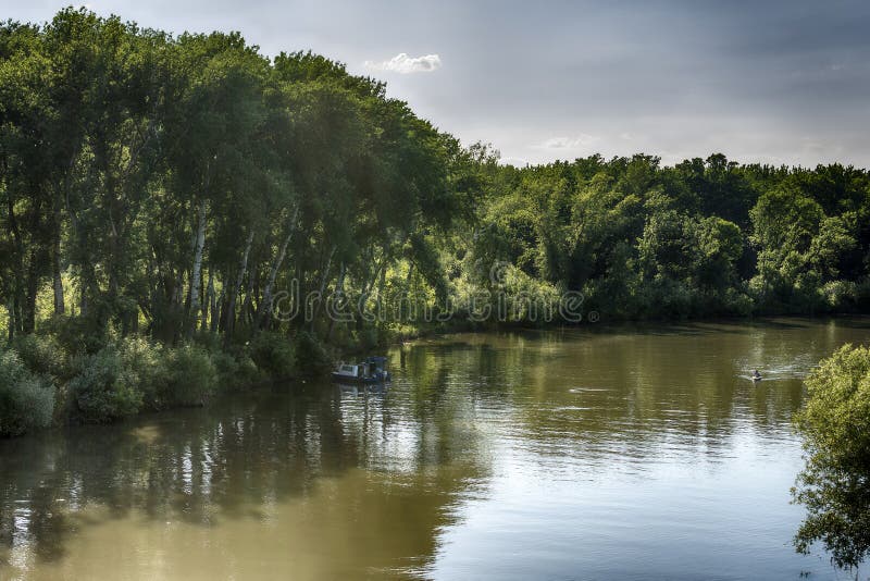 River Tamis from Serbia stock photo. Image of meadow - 102718228