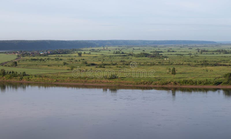 River and fields stock photo. Image of aerial, forest - 154848016
