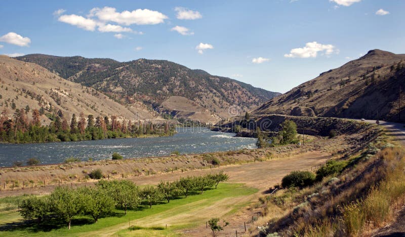 Beautiful River Valley in Wine Country Stock Image - Image of forest ...