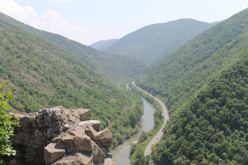 Ibar Maglic Fortress. through the Fortress Walls. Stock Image - Image ...