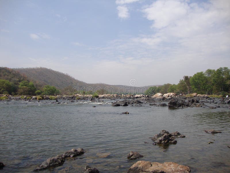 Beautiful River with less Water To Enjoy Stock Photo - Image of stream ...