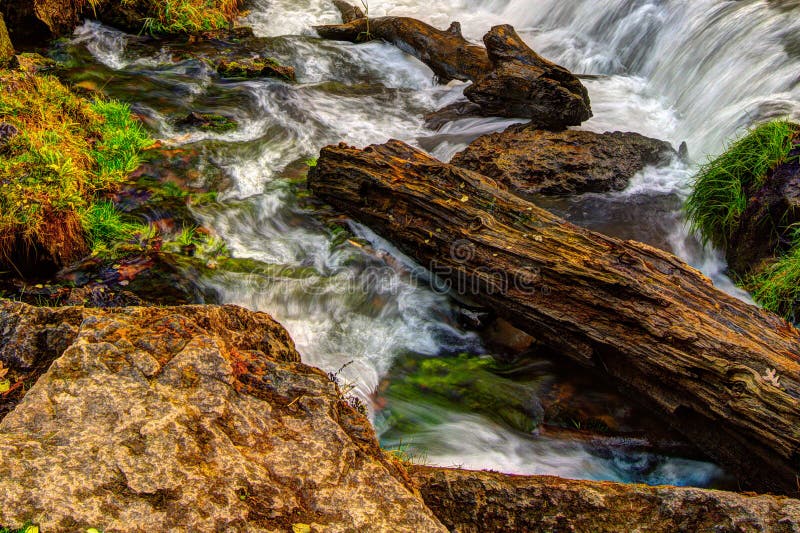 Beautiful River Waterfall in HDR High Dynamic Range Stock Image - Image ...