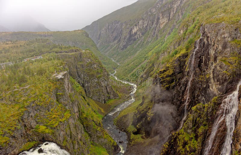 Rivers and Waterfalls Near Eidfjord Norway Stock Image - Image of ...