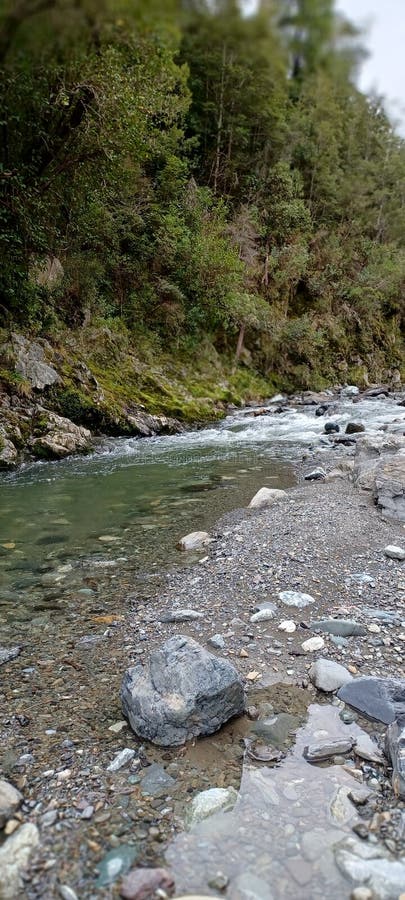 Beautiful Riverside Adventure Stock Image - Image of waterfall, soil ...