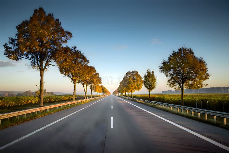 Beautiful road ahead stock image. Image of beautiful - 266185735