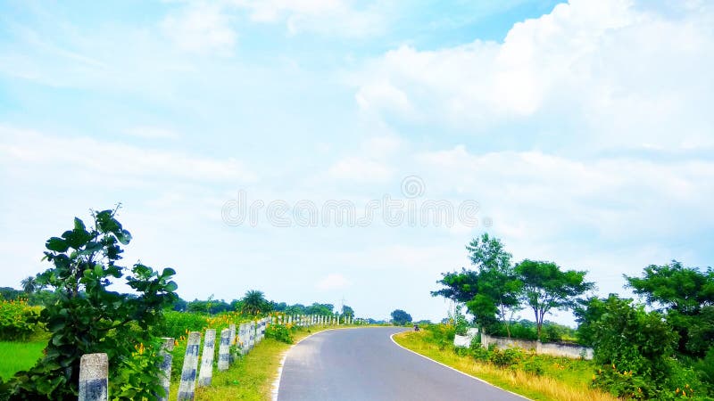 Beautiful Road in the Country Side. Indian Road. Stock Photo - Image of ...