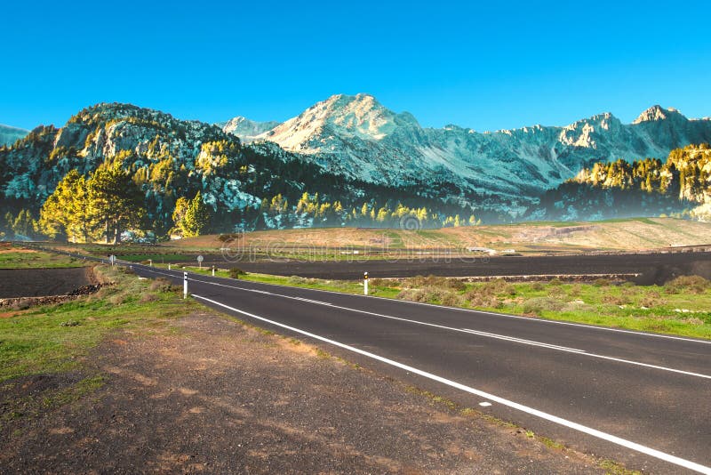 Beautiful Road and Landscape Photography Stock Image - Image of highway ...