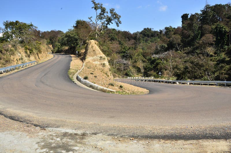 Beautiful Road Side View of Himachal Pradesh India Stock Photo - Image ...
