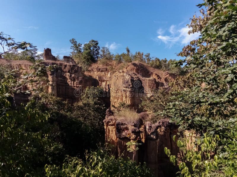 Beautiful rock cliffs stock photo. Image of park, landmark - 138423088
