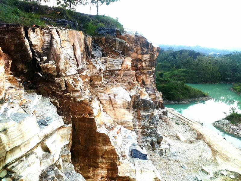 Breccia cliff stock photo. Image of human, beautiful - 264349702